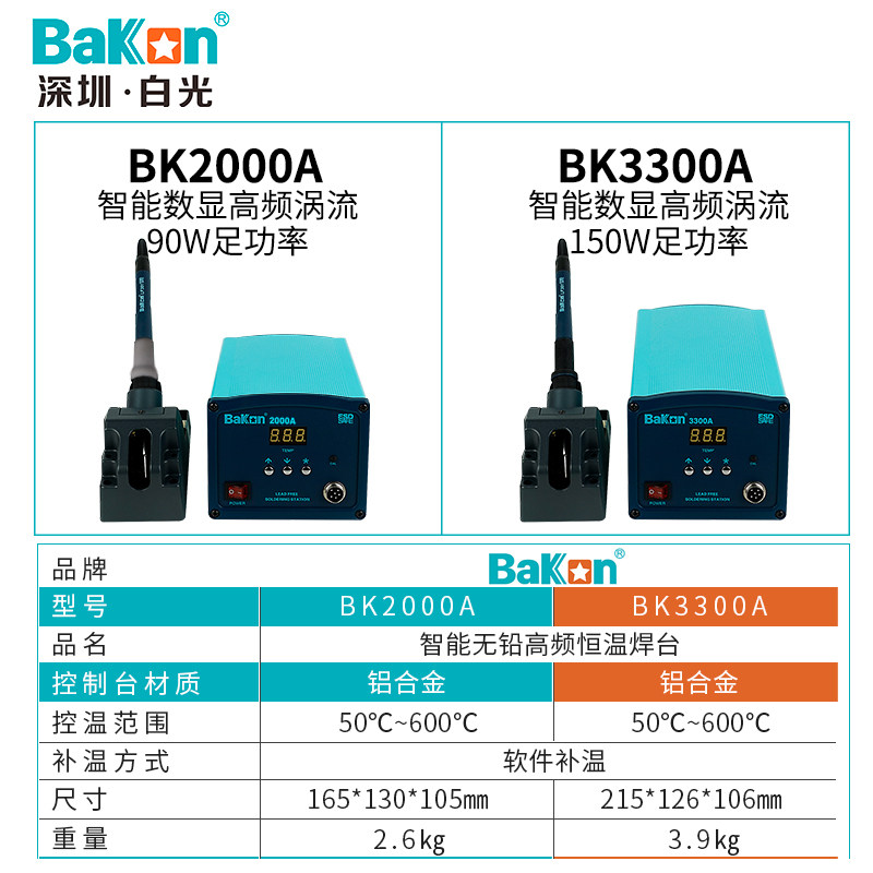 Bakon白光BK2000A/BK3300A大功率电烙铁90W/150W/200W高频焊台_虎窝淘