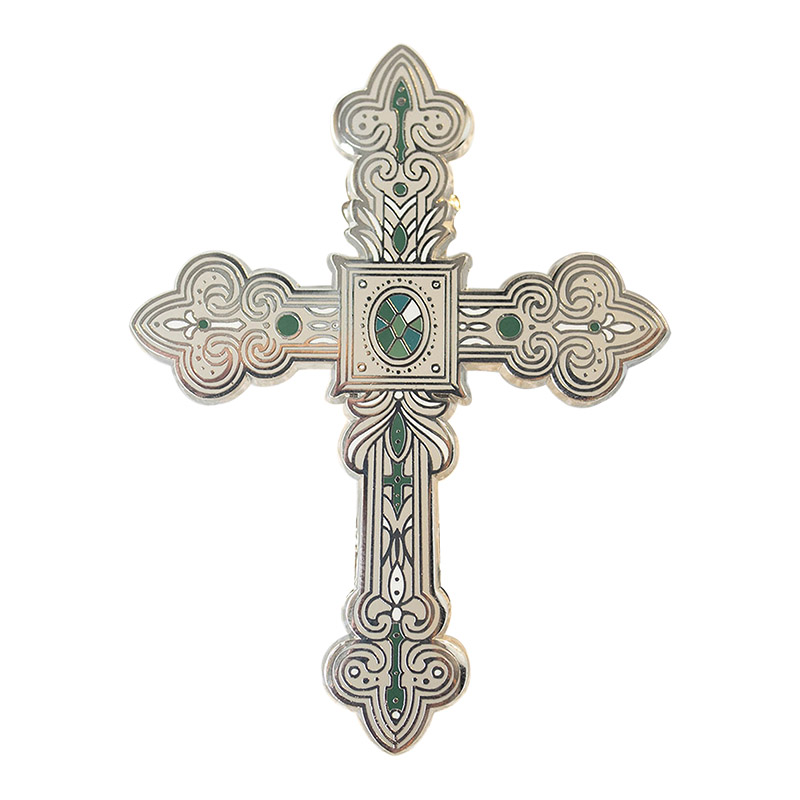 【月色星象】原创JK/DK小物金属珐琅徽章胸针【十字架-救赎】现货_虎窝淘