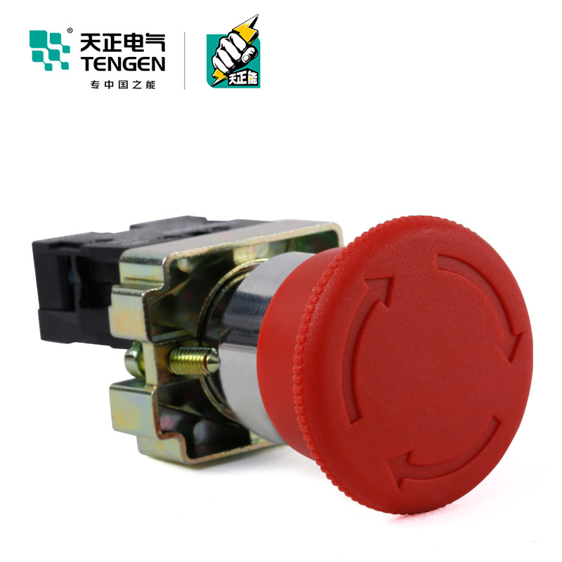 天正 LAY5-BS542紧急急停按钮开关BS545电梯停止XB2 NP2常闭22mm_虎窝淘