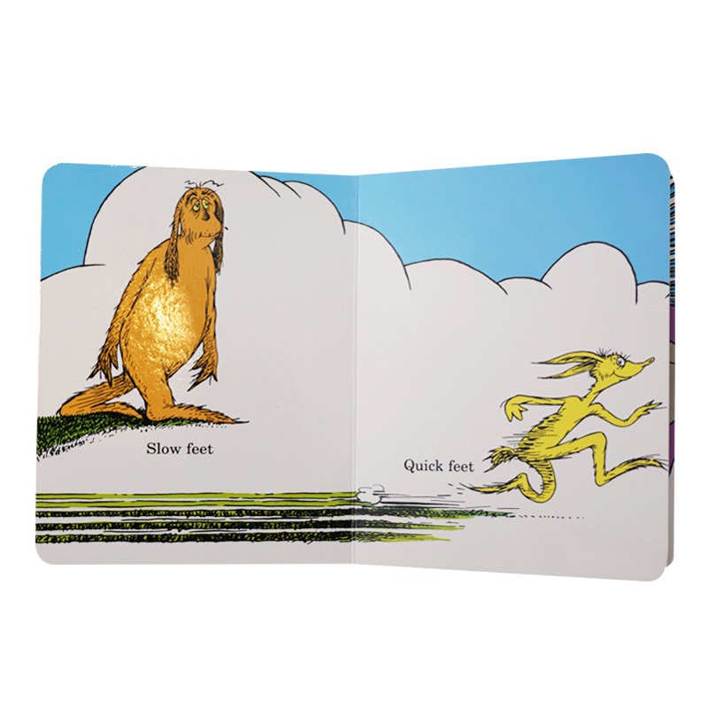 英文原版绘本低幼适龄版启蒙 The Foot Book纸板书廖彩杏推荐书单宝宝学习阅读英语正版进口图画书硬壳不怕撕咬_虎窝淘