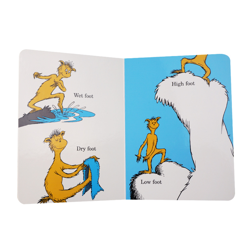 英文原版绘本低幼适龄版启蒙 The Foot Book纸板书廖彩杏推荐书单宝宝学习阅读英语正版进口图画书硬壳不怕撕咬_虎窝淘