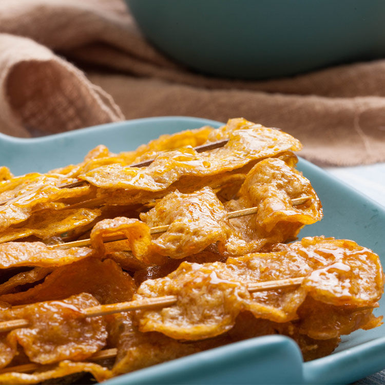 泰国进口如意牌沙爹鱼串70gx10袋蜜糖沙爹鱼片120g童年回忆零食_虎窝淘