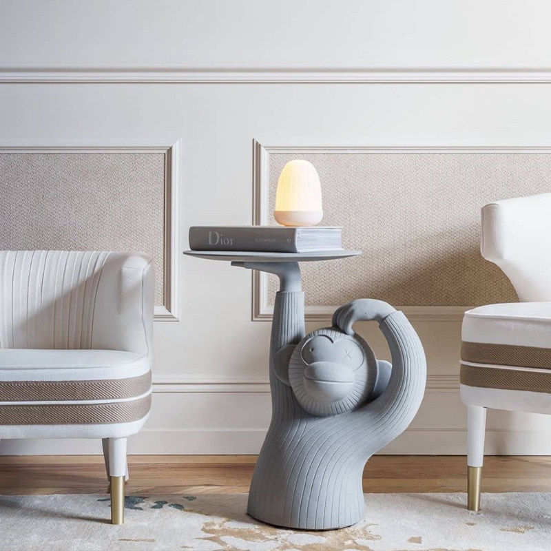 西班牙Barcelona BD Monkey table欧式轻奢边几艺术茶几猴子边桌_虎窝淘