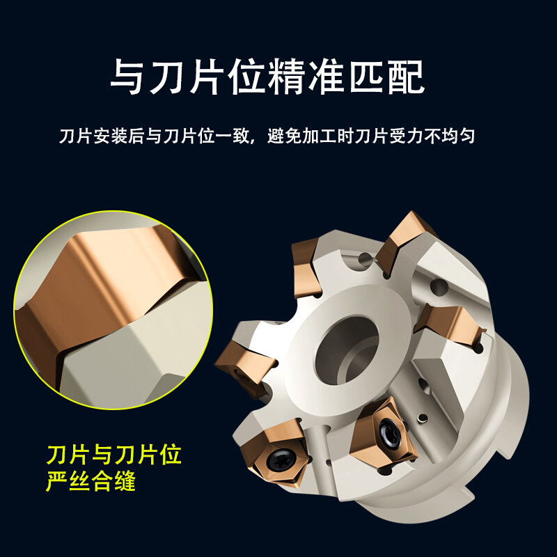 数控铣刀片快速切削刀片WNMU080608EN-GM-GH六角铣刀片切削_虎窝淘