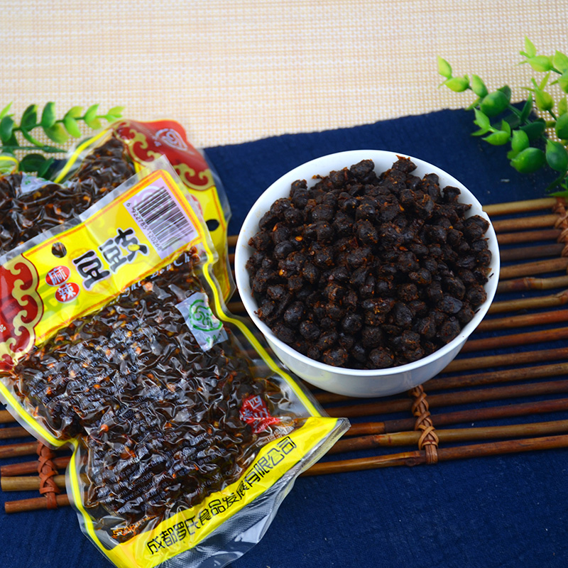 四川特产麻辣豆豉188g*5袋豆豉粒干豆豉川菜调料豆豉酱回锅肉调料_虎窝淘
