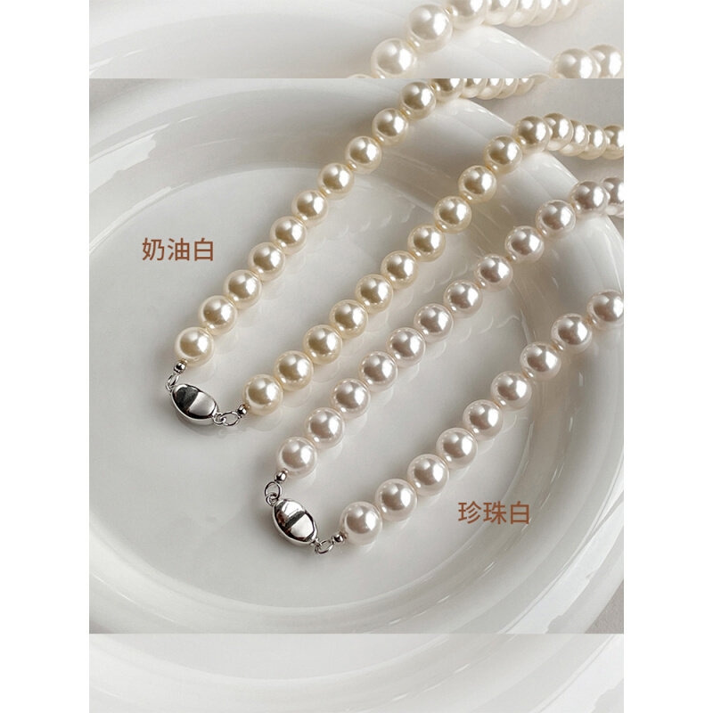 香港【设计师】Chic Know天然淡水珍珠项链高级感轻奢百搭锁骨链_虎窝淘