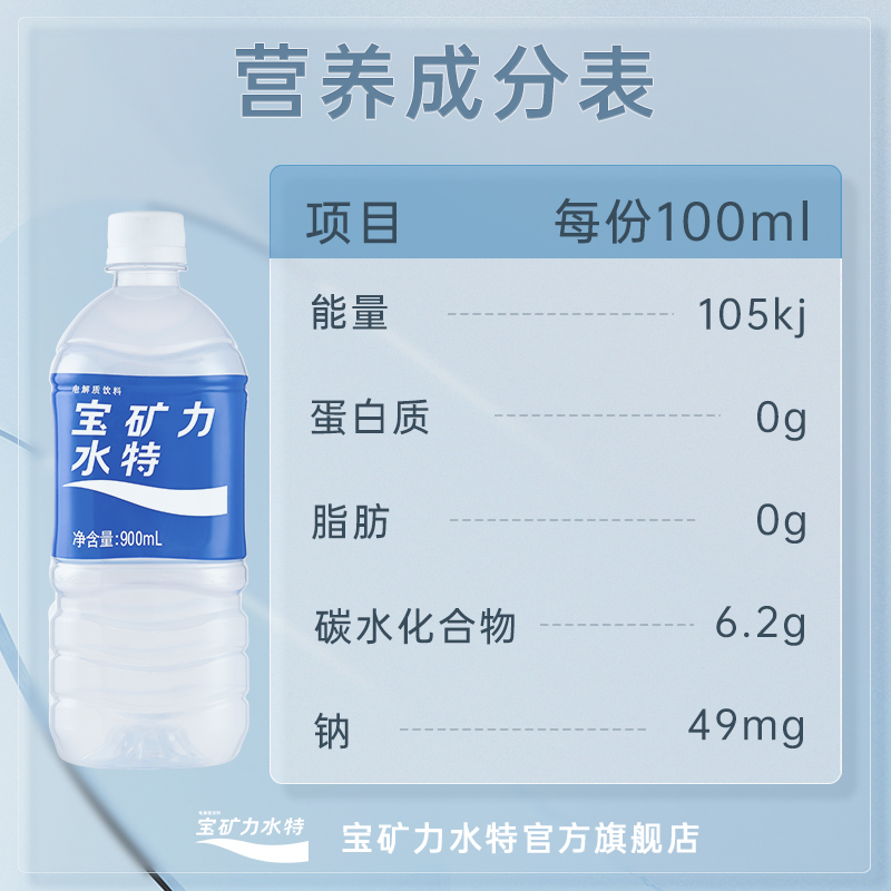 宝矿力水特电解质水维他命运动能量饮料冲剂整箱900ml*12瓶*2箱_虎窝淘