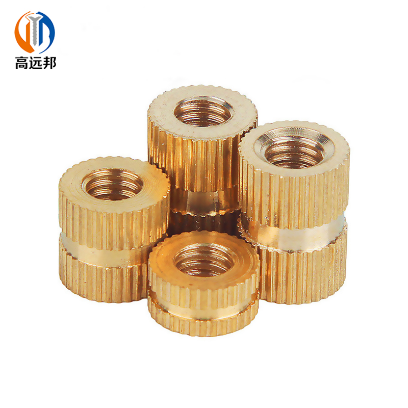 铜镶嵌件镶嵌铜螺母注塑铜螺母滚花铜镶件M2M2.5M3M4M5M6M8M10_虎窝淘