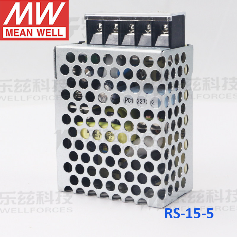RS-15台湾明纬5V/12V/15/24V/开关电源15W小功率直流稳压电源监_虎窝淘