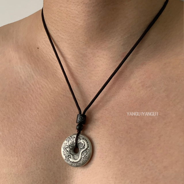 Yangui original Naga new Chinese style grand silver S999 coiling dragon ...