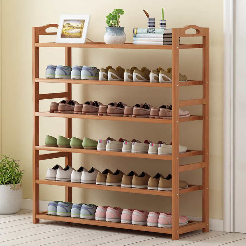 鞋架简易门口家用室内好看鞋柜家宿舍实木收纳神器多层置物架卧室_虎窝淘