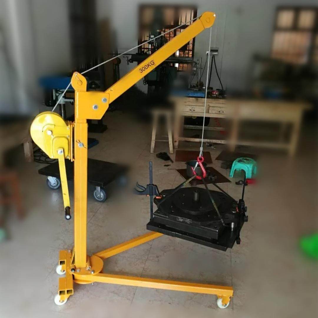 。便携折叠移动小吊机装卸车起重吊架小型手摇升降机手动搬运小吊_虎窝淘