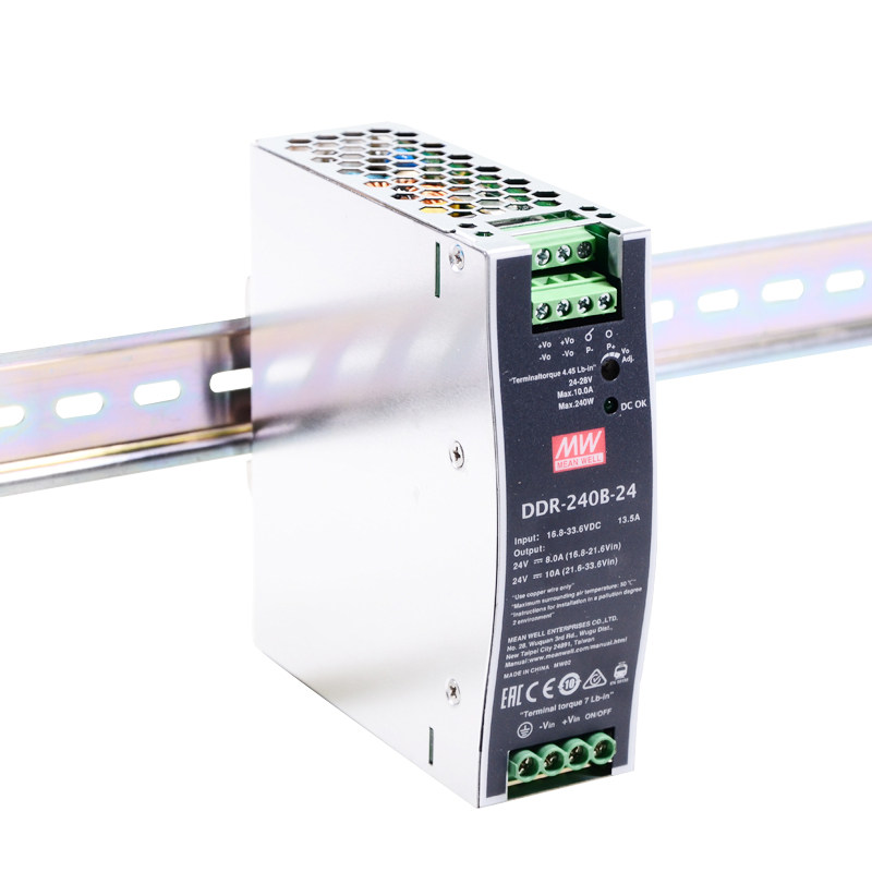 明纬DDR-240B/240C/240D开关电源240W直流转直流24V/48V导轨DC-DC_虎窝淘