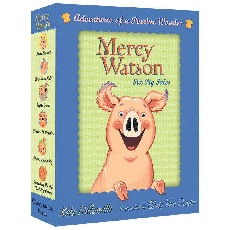 小猪梅西 6册盒装英文版 Mercy Watson Boxed Set Adventures of Porcine Wonder Kate ...