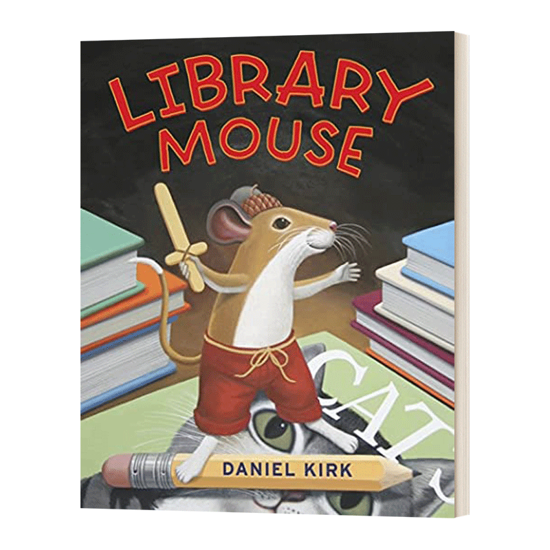 英文原版 Library Mouse#1图书馆的老鼠1精装儿童读物英文版进口英语原版书籍_虎窝淘