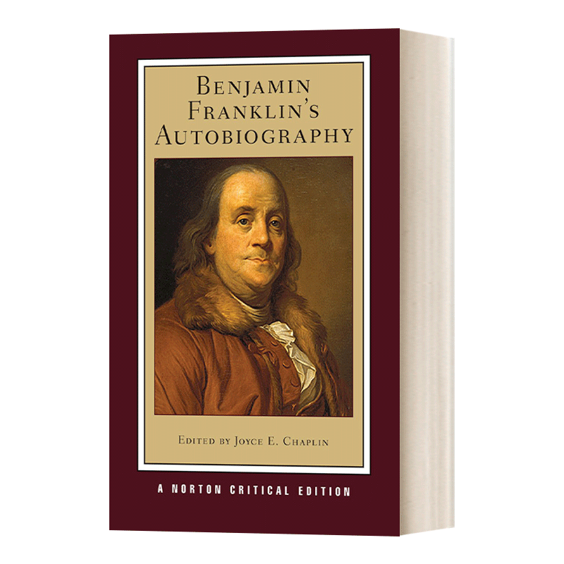 英文原版 Benjamin Franklin's Autobiography富兰克林自传诺顿文学解读系列 Norton Critical ...