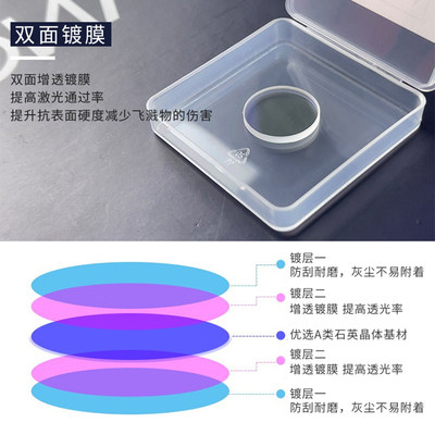 手持激光焊机保护镜片d18t2万顺兴超强伟业骐麟焊枪配件聚焦镜片_虎窝淘