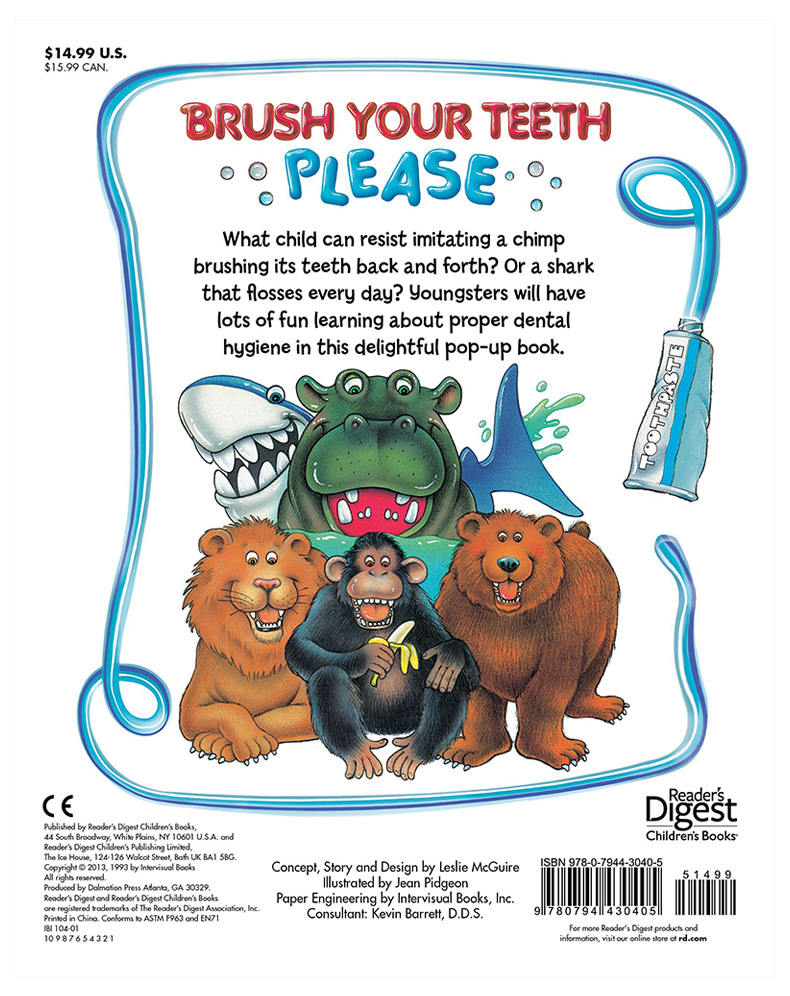 【预售】英文原版绘本 Brush Your Teeth Please请刷牙养成生活好习惯立体书幼儿英语启蒙认知读物英文版进口原版书籍_虎窝淘