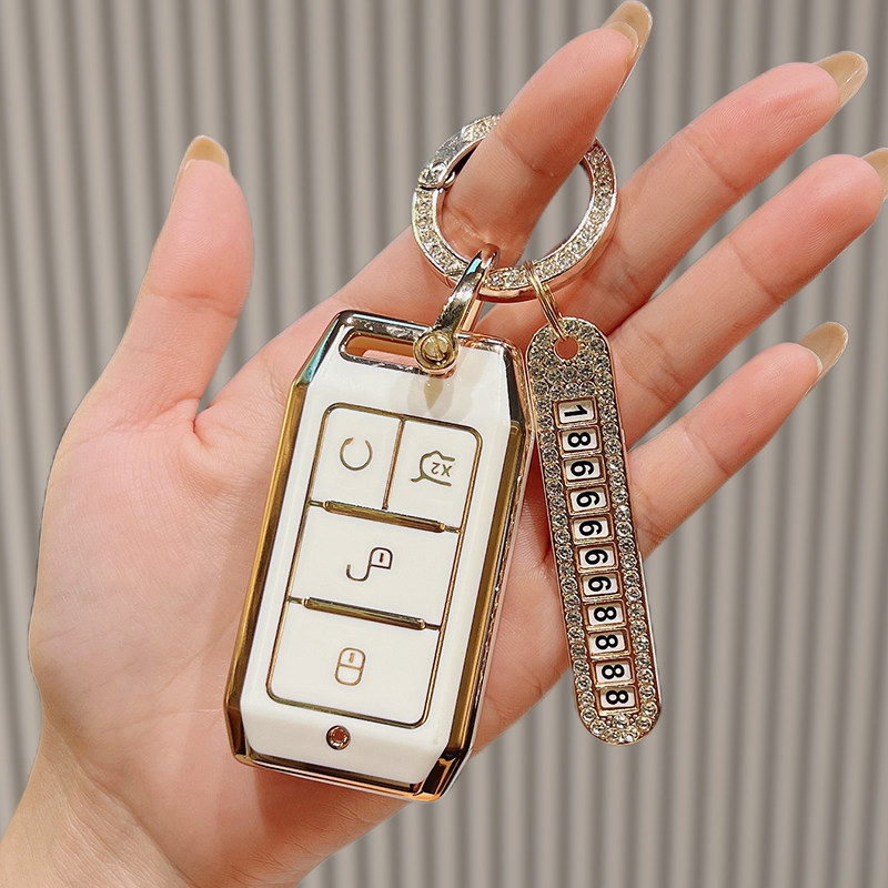 适用比亚迪钥匙套e1/e2/e3/s2包BYD元pro新能源秦EV/535车钥匙扣_虎窝淘