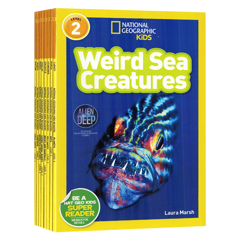 美国国家地理分级读物第二阶段8册进口自然人文动物系列英文原版 National Geographic Kids Readers Level 2 ...