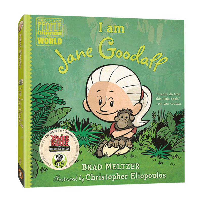 英文原版绘本 I am Jane Goodall我是珍古道尔普通人改变世界系列 Ordinary People Change the ...