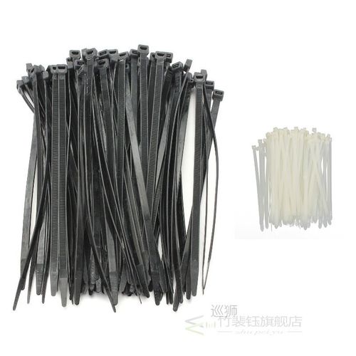100PCS Strong Cable Ties / Tie Wraps Zip Ties ColorWhite Si_虎窝淘