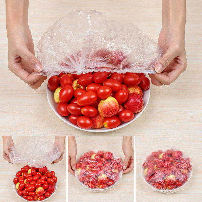 Disposable Food Cover Plastic Wrap Elastic Food Lids For Fr_虎窝淘