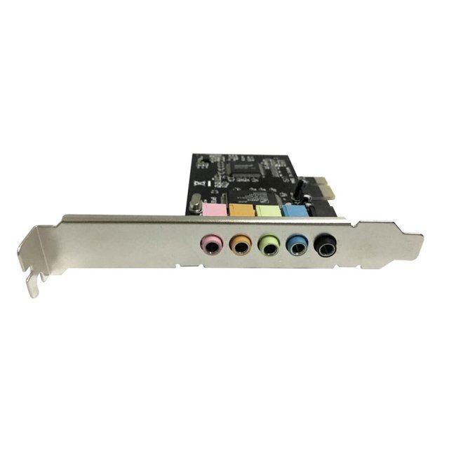 PCI-E PCI Express 6 Channel 5.1 CMI8738 Audio Sound Card PC_虎窝淘