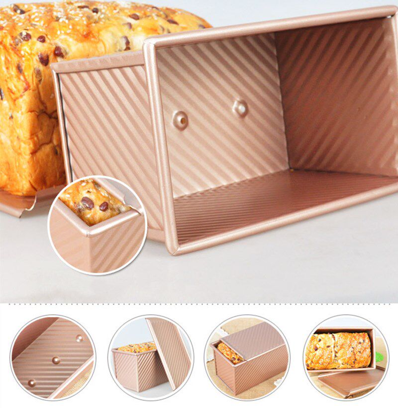 Aluminium Alloy Toast Loaf Pan Non-stick Bar Bread Cake Brow_虎窝淘