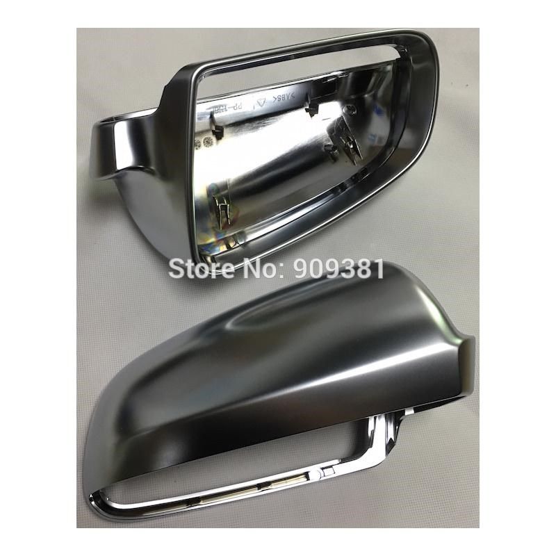Matt Chrome Mirror Cover Rearview Side Mirror Cap S Line For_虎窝淘