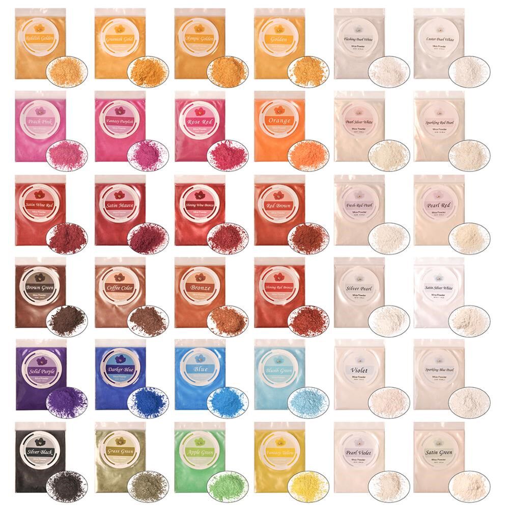 36 Colors Mica Powder, Coloring Soap Dye, Epoxy Resin Dye, N_虎窝淘