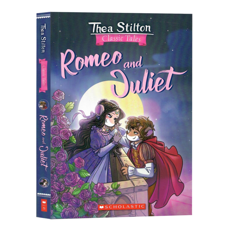 女版老鼠记者经典文学2册英文原版Thea Stilton Classic Tales Romeo and Juliet/ Pride and ...