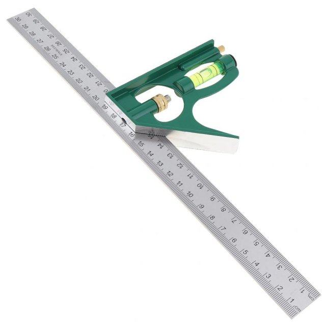 12 Inch 300mm Adjustable Combination Square Angle Ruler 45/-天天券
