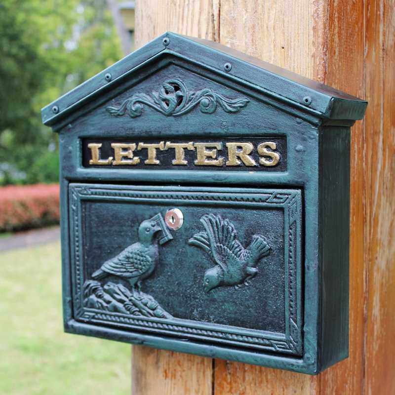 House Shaped Birds Outdoor Iron Wall Letters Box In Dark_虎窝淘