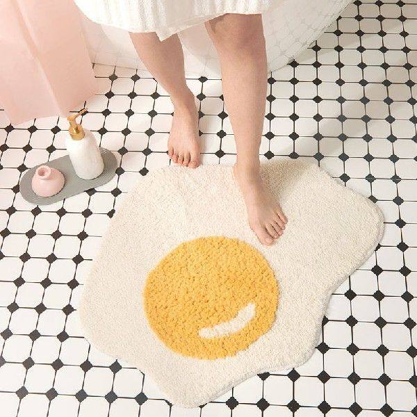 Egg Bathroom Rug Funny Entrance Carpet Area Rugs Kitchen_虎窝淘