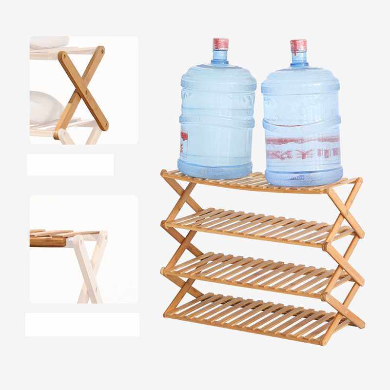 Free installation folding multi-layer shoe rack simple house_虎窝淘