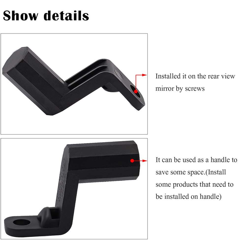 Motorcycle Rearview Mirror Extension Mount Bracket Holder fo_虎窝淘