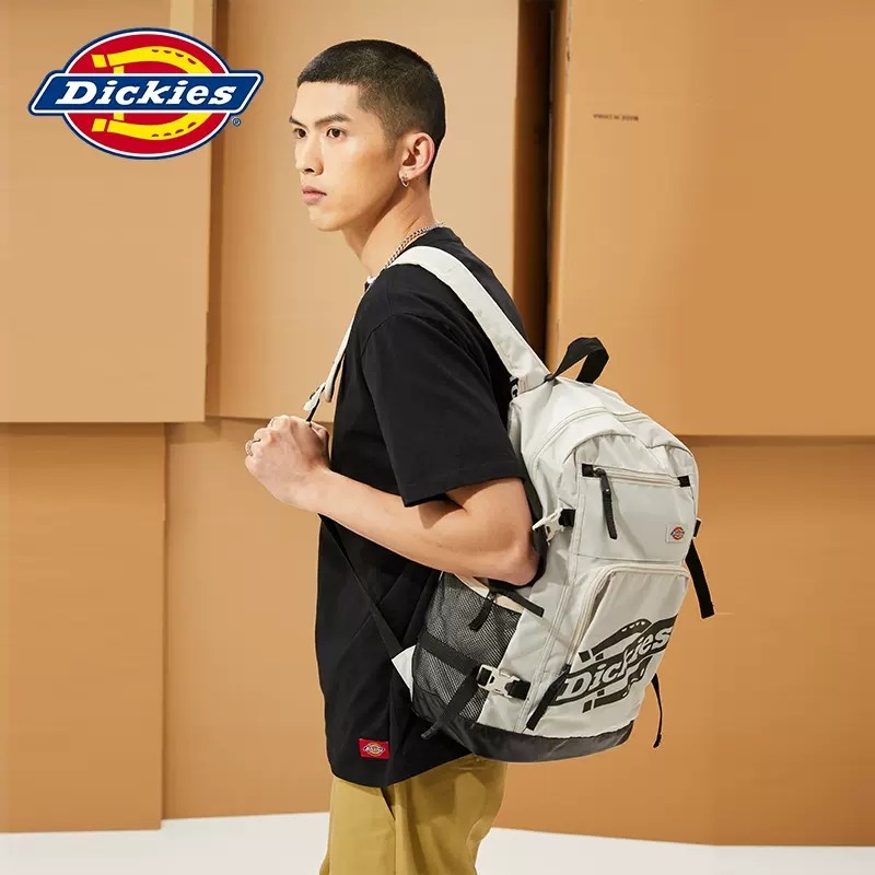 潮牌校园帝客时尚双肩包迪克斯大容量纯色背包男女士学生书包电脑_虎窝淘