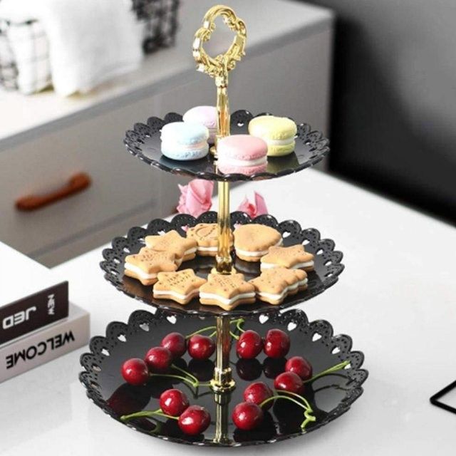 Three-tier Snack Rack Dried Fruit Storage Multi-layer Fruit_虎窝淘