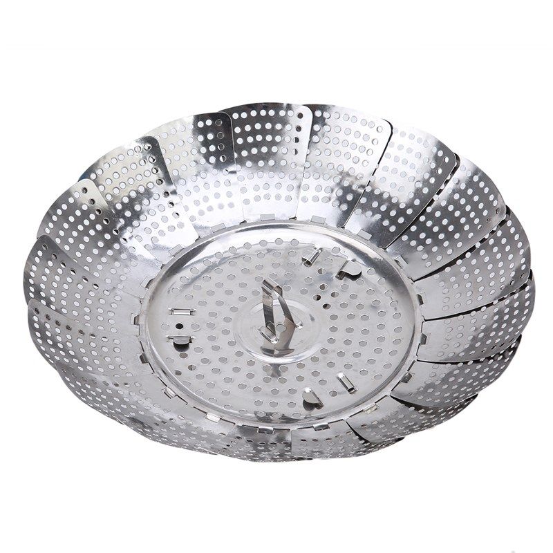 21/26/28cm Stainless Steel Food Steamer Bowl Vegetable Fruit_虎窝淘