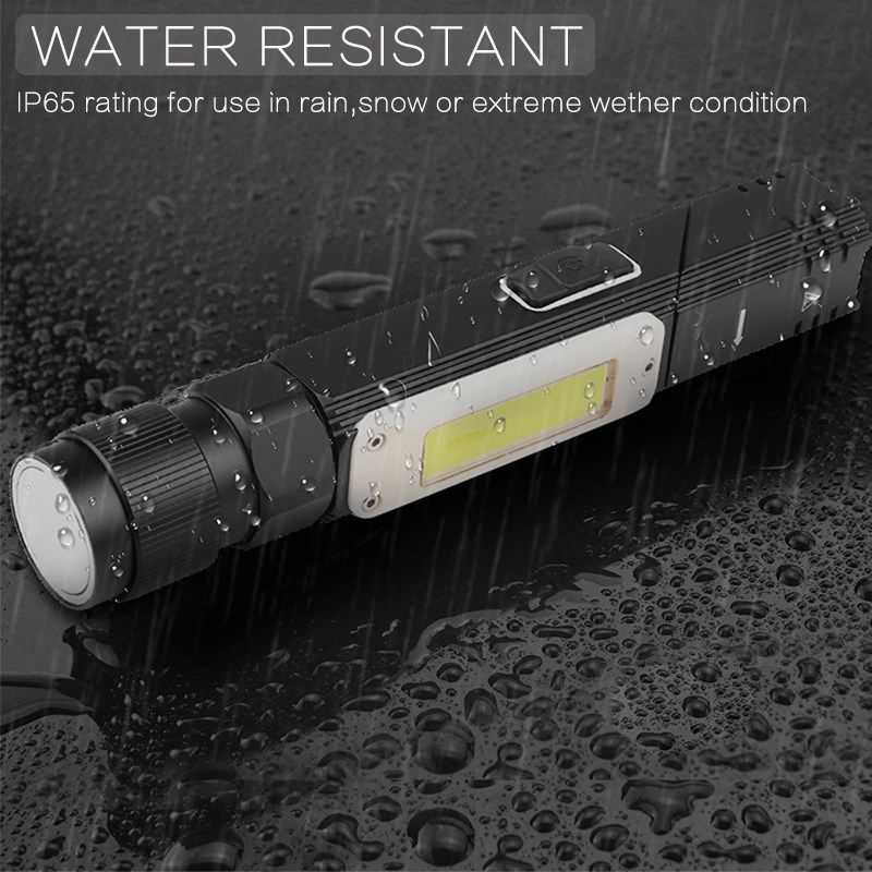 Portable Led Flashlight Handfree Dual Fuel 90 Degree Twist R_虎窝淘