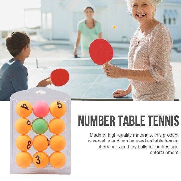 12PCS Color Number Table Tennis Professional Ping-Pong Ball_虎窝淘