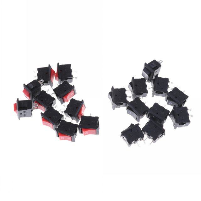 New 10pcs/lot Rocker Switches 2 Pin 10x15mm SPST ON/OFF Sold_虎窝淘