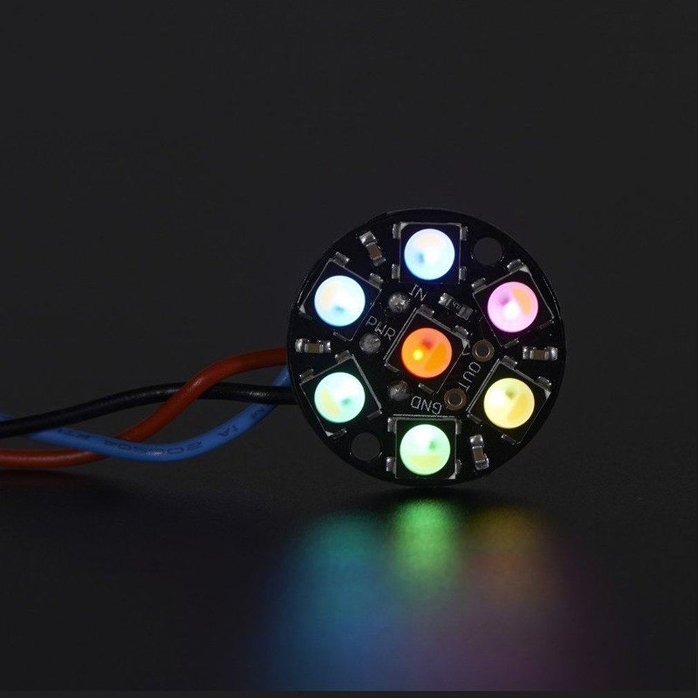 7-24 bit SK6812 RGBW Round Full Color Ring LEDs With Integra_虎窝淘