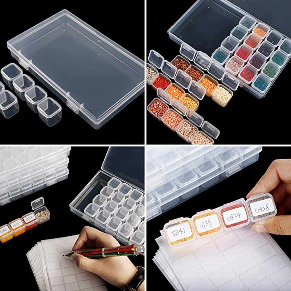 28 Grids 5D DIY Diamond Painting Box Organizer Case Diamond_虎窝淘