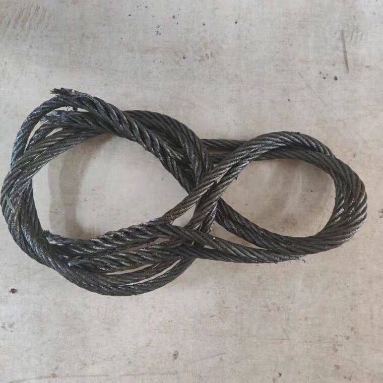 插编钢丝绳起重吊装双扣吊索具编头子起重工具钢丝绳14mm16mm18mC_虎窝淘