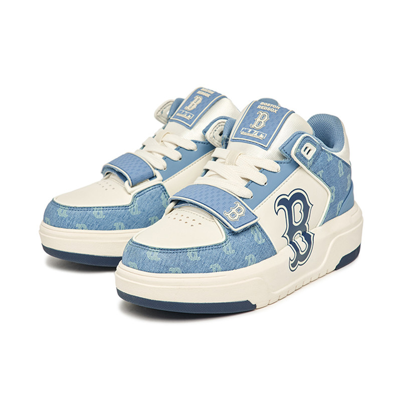 mlb官方鞋子男鞋女鞋2024夏季新款厚底板鞋增高休闲鞋复古老花鞋_虎窝淘