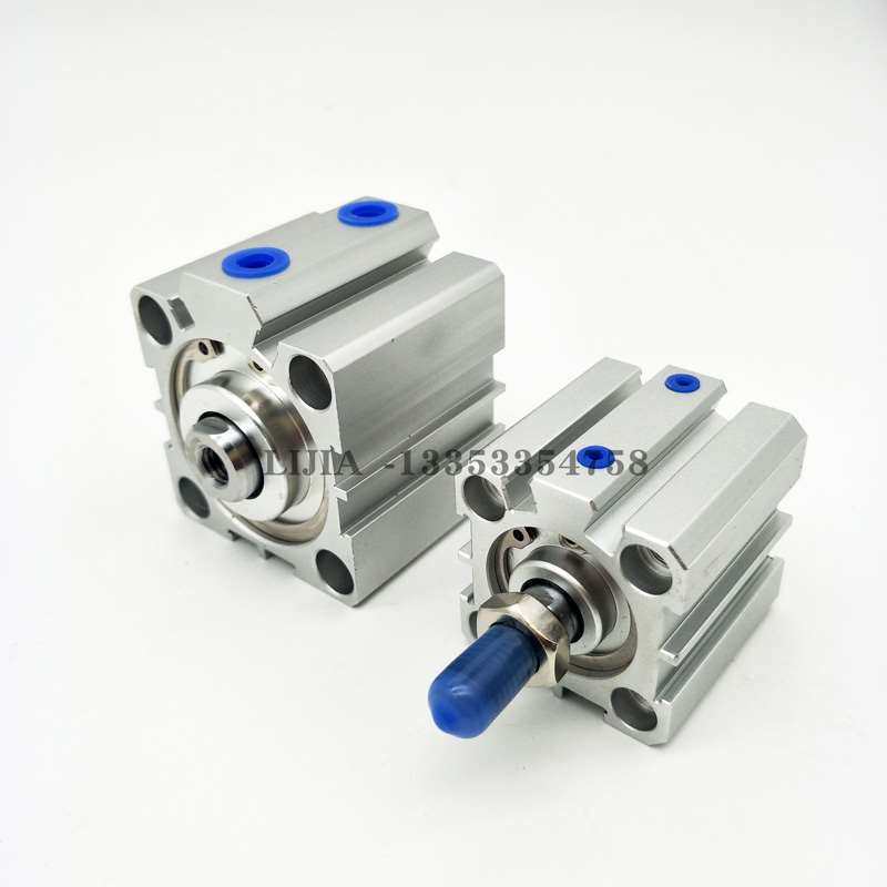 亚德客sda薄型气缸SDA100*10X15X10X20X25X30X40X50X80X100-S-B_虎窝淘