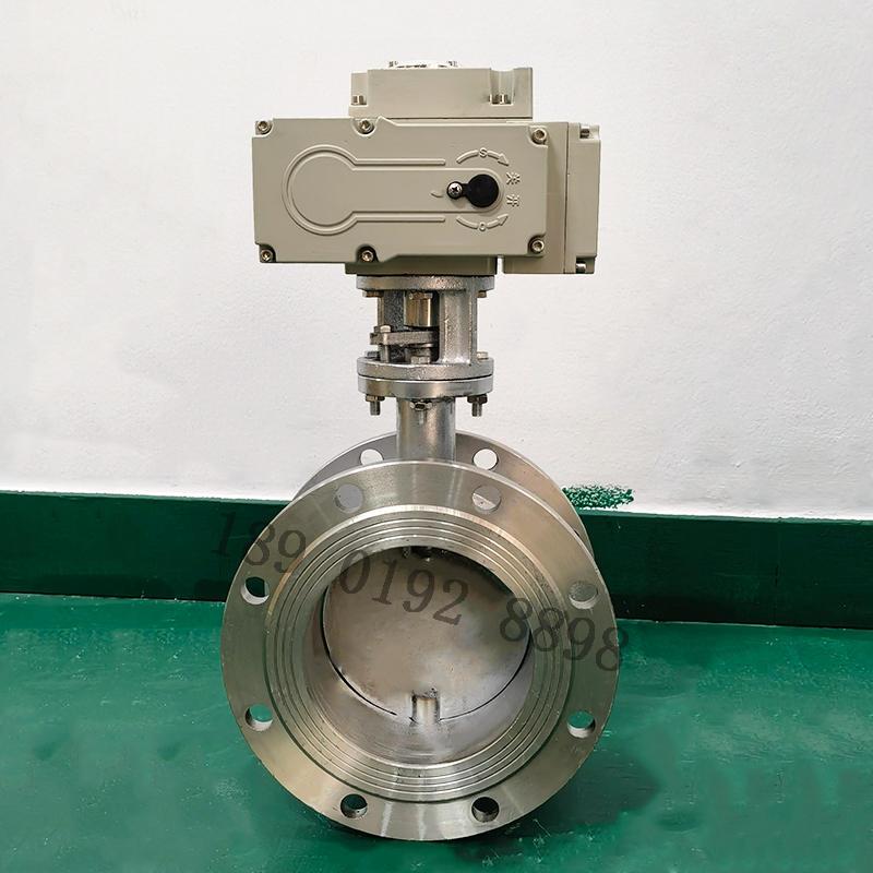D941W电动通风蝶阀dn50不锈钢风量调节阀烟气排烟阀除尘阀热烟阀_虎窝淘