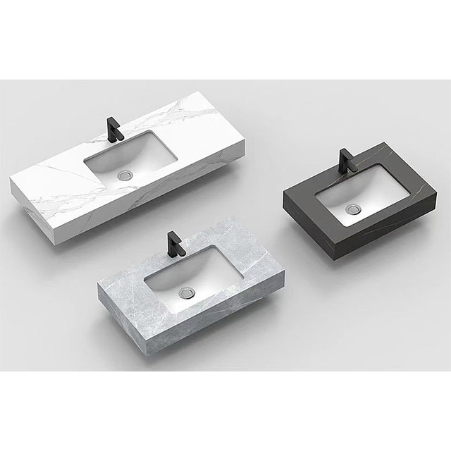 Rock slab integrated basin bathroom bathroom wash basin washing basin ...